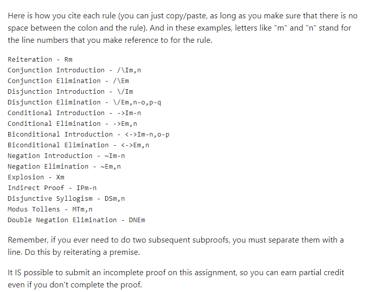 Solved -> Im-n Here is how you cite each rule (you can just | Chegg.com