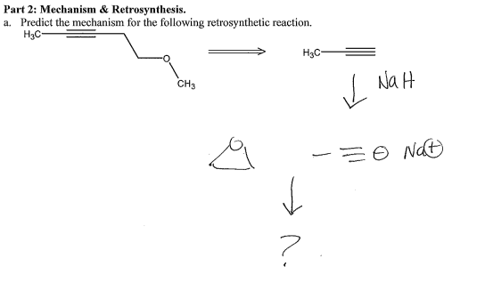 Solved Part 2: Mechanism \& Retrosynthesis. a. Predict the | Chegg.com