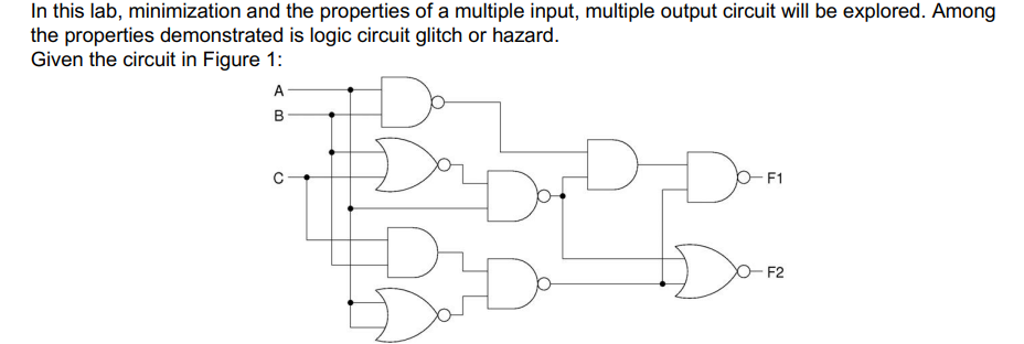 Solved In this lab, minimization and the properties of a | Chegg.com