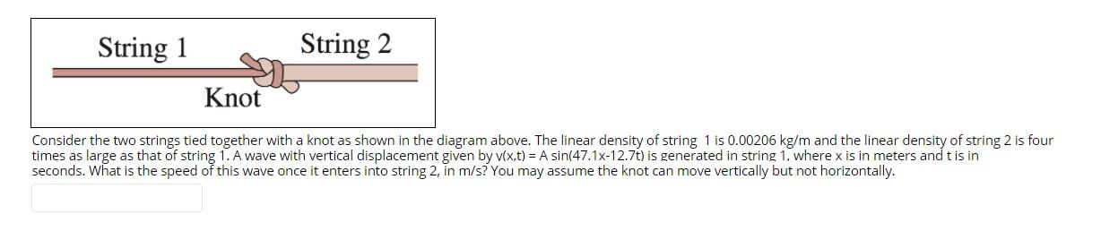 Solved String 1 String 2 Knot Consider the two strings tied | Chegg.com
