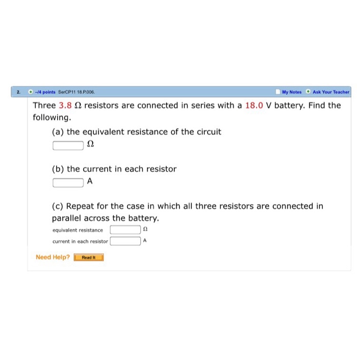 Solved 2 44 Points Sercp11 18 P 006 My Notes Ask Your