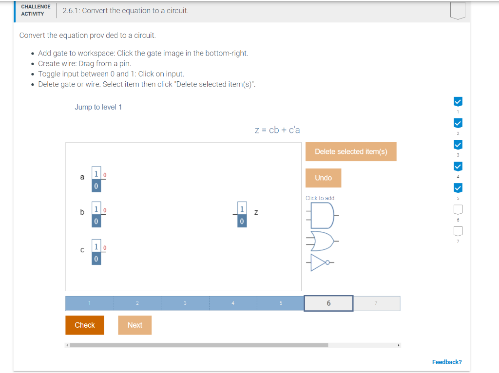 Solved CHALLENGE ACTIVITY 2.6.1: Convert the equation to a | Chegg.com