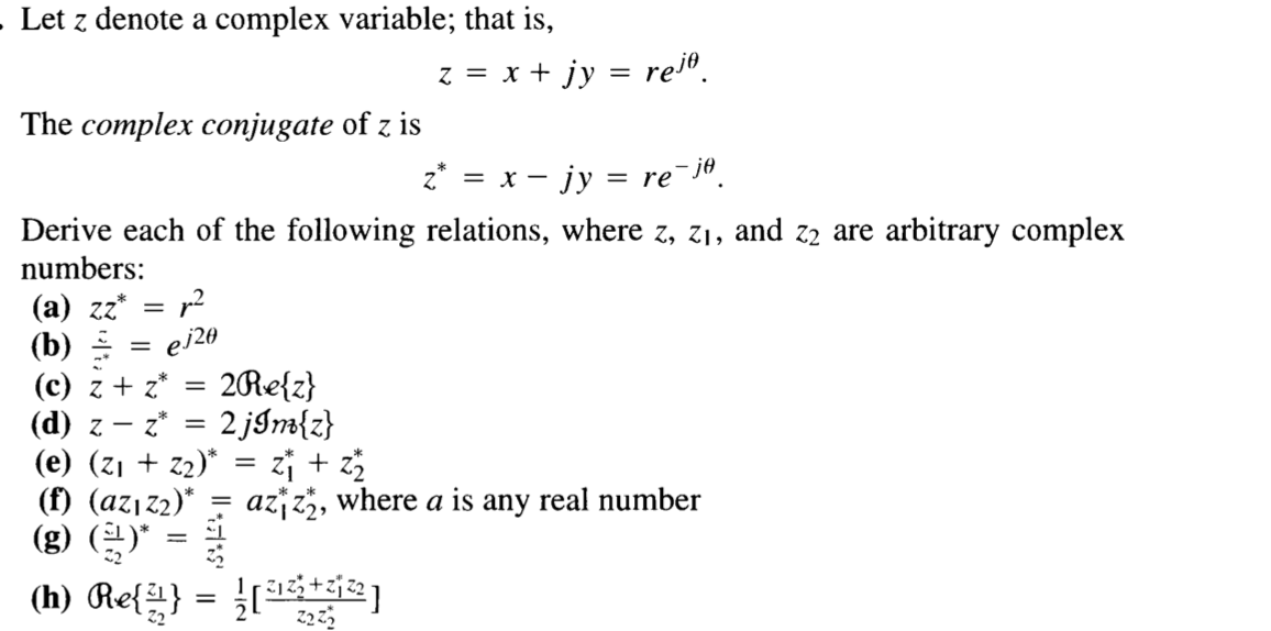 Solved Let z denote a complex variable; that is, | Chegg.com