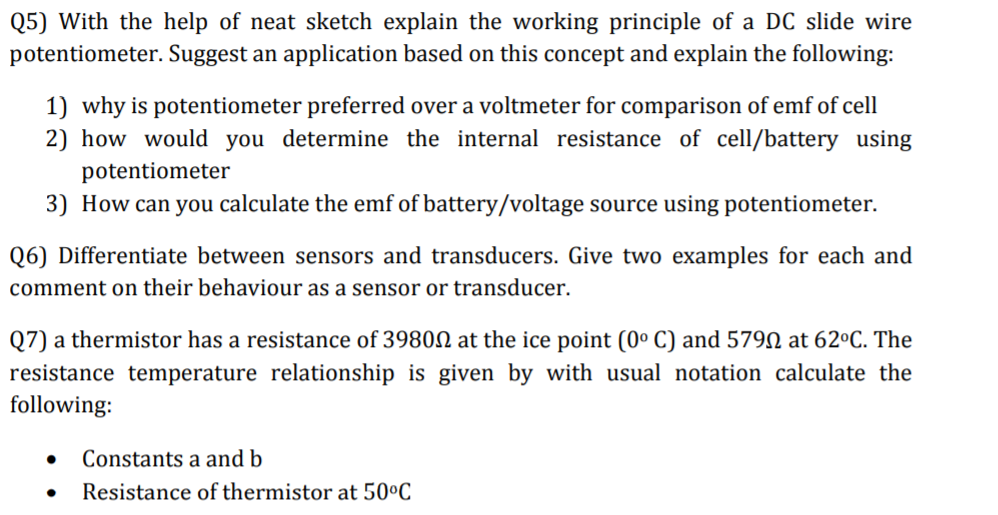 Solved Q5) With the help of neat sketch explain the working | Chegg.com