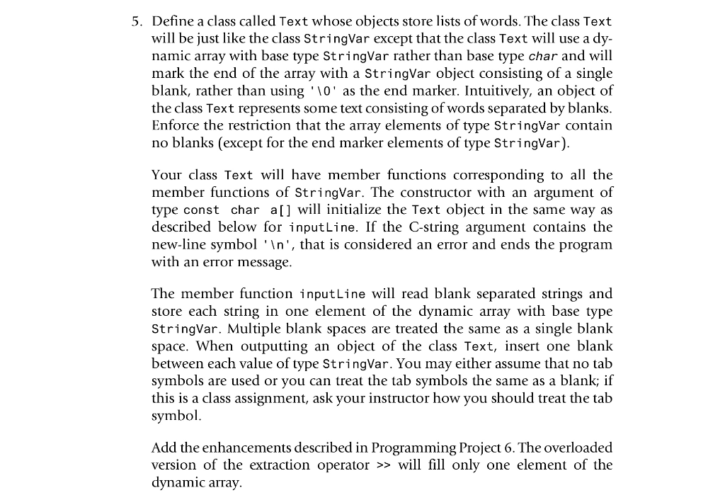 4. Enhance the definition of the class StringVar | Chegg.com
