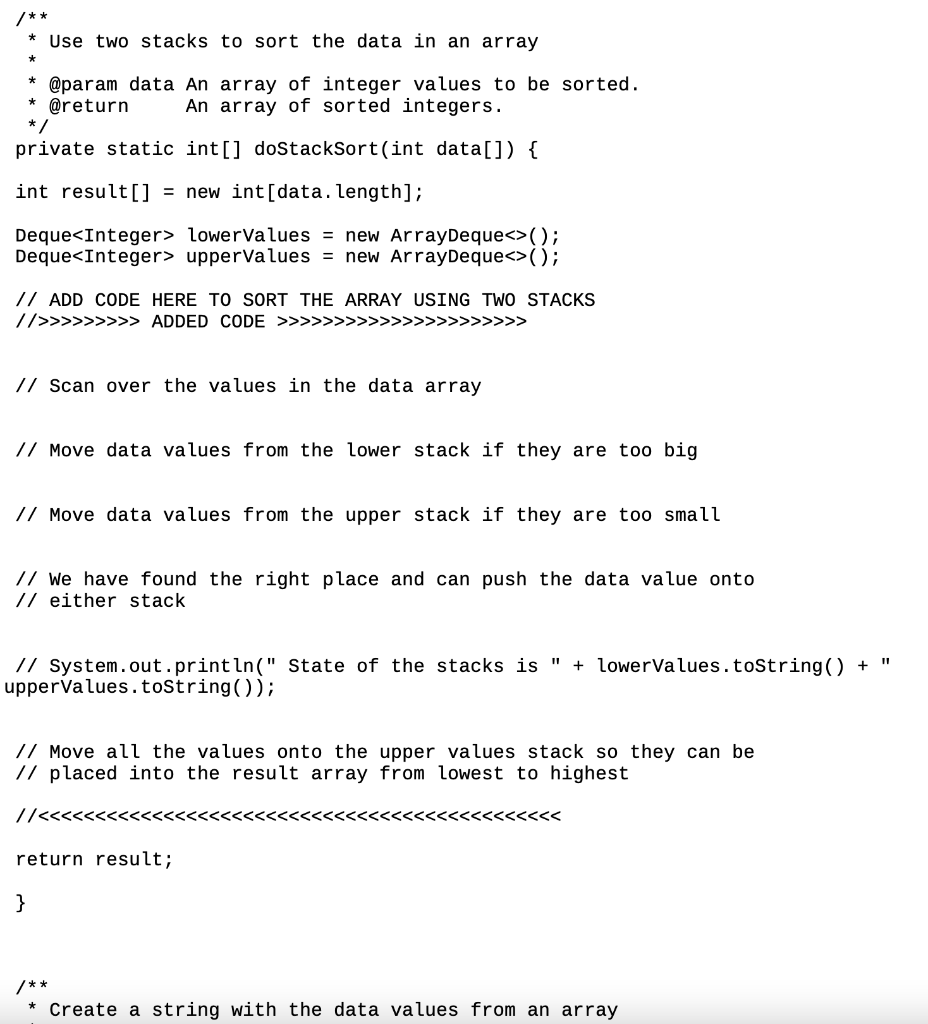 Solved Java programming with data structures help Please | Chegg.com