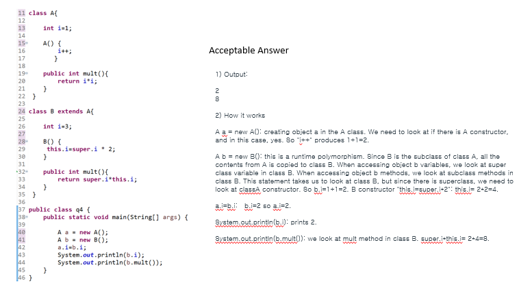 Solved 1) What output is produced by the following code? (10 | Chegg.com