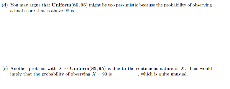 Solved 1. A student is going to guess his/her final exam | Chegg.com