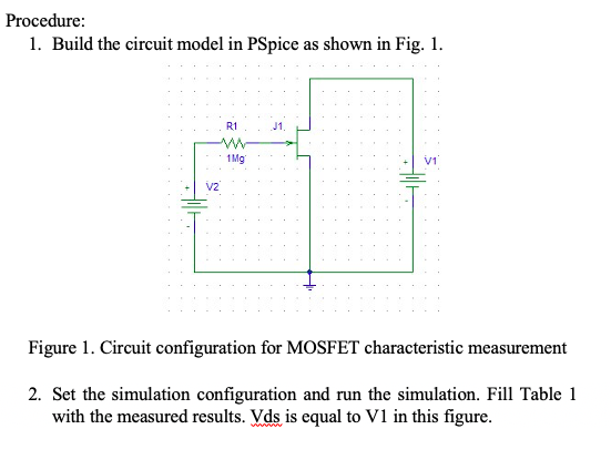 Solved Procedure: 1. Build the circuit model in PSpice as | Chegg.com