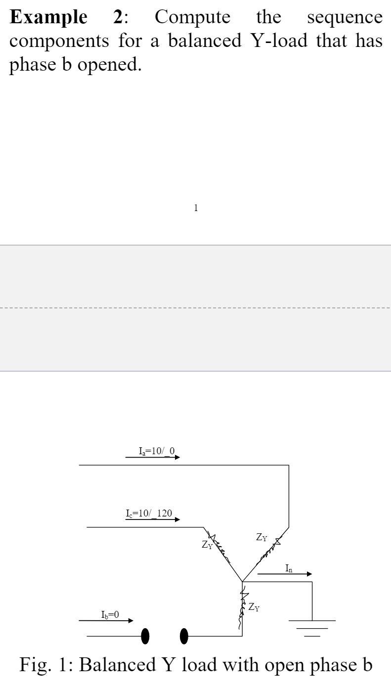 Solved Example 2: Compute the sequence components for a | Chegg.com