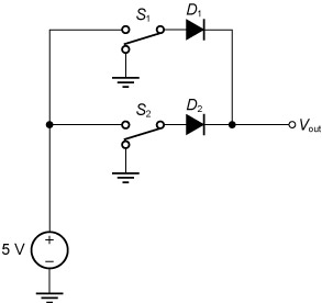 Solved The forward voltage drop across the diodes can be | Chegg.com
