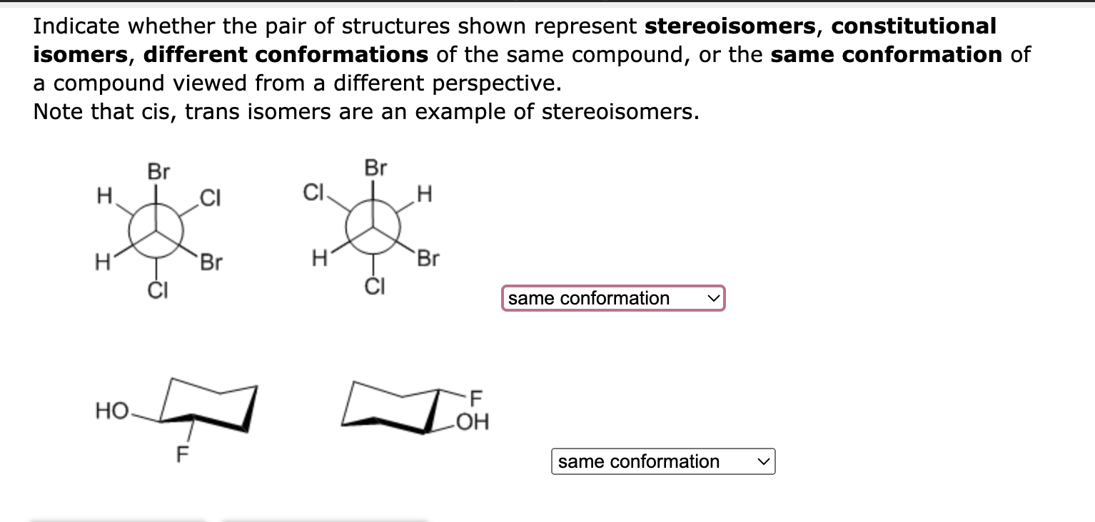 Solved Indicate whether the pair of structures shown | Chegg.com