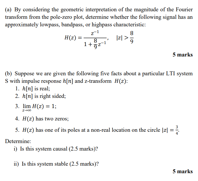 Solved (a) By considering the geometric interpretation of | Chegg.com