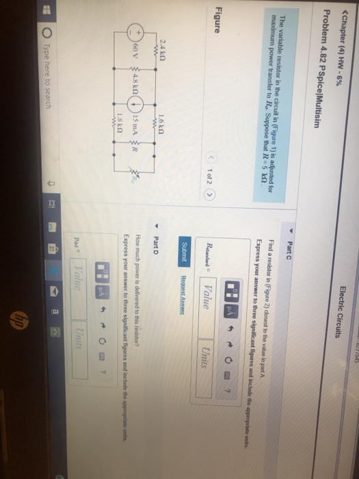 Solved Chapter (4) HW-6% Problem 4.82 PSpice Multisim The | Chegg.com Solved Chapter (4) HW-6% Problem 4.82 PSpice Multisim The | Chegg.com