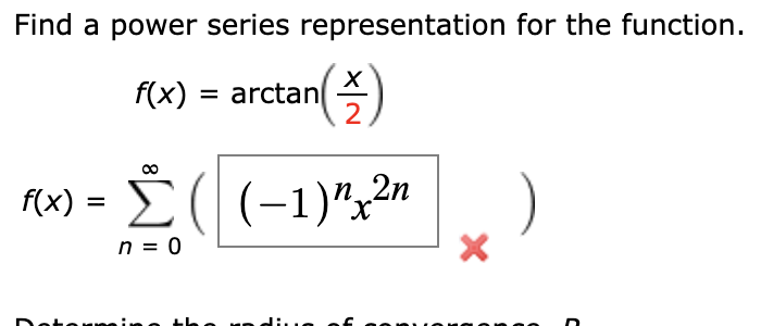 Solved Find a power series representation for the function. | Chegg.com