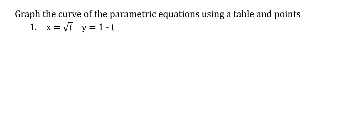 Solved Graph the curve of the parametric equations using a | Chegg.com