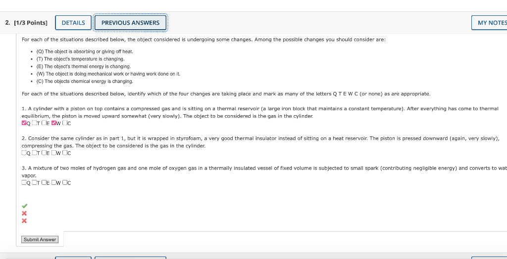 Solved 2. [1/3 Points] DETAILS PREVIOUS ANSWERS MY NOTES For | Chegg.com