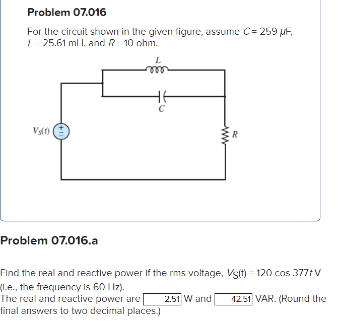 Solved For the circuit shown in the given figure, assume | Chegg.com