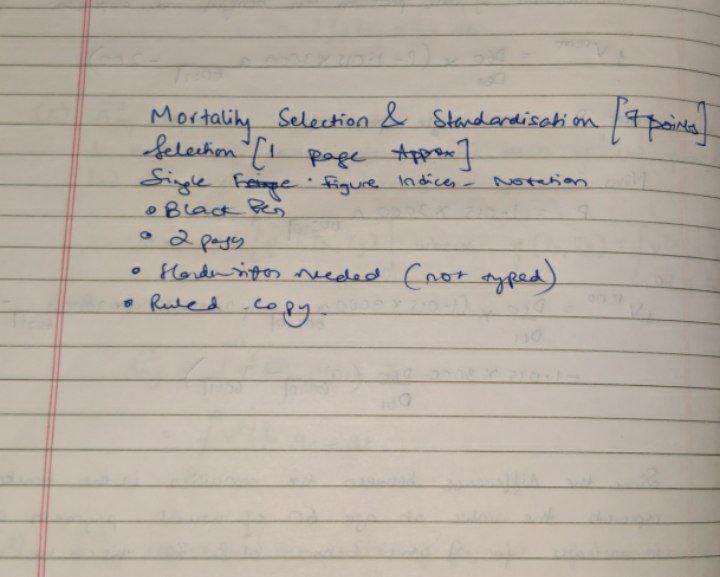 Solved Mortality Selection & Standardisation Selection (1 | Chegg.com