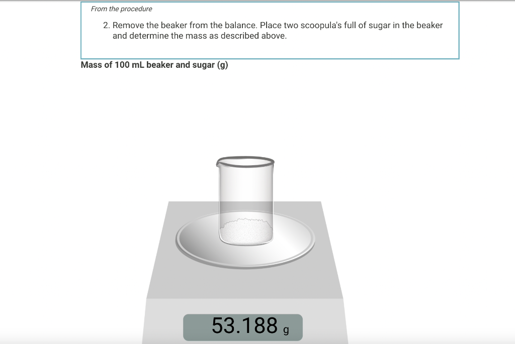 Solved From the procedure 2. Using a metric ruler, measure | Chegg.com