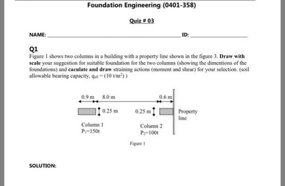 Solved Foundation engineering | Chegg.com