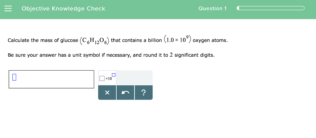 Solved Objective Knowledge Check Question 1 Calculate the | Chegg.com