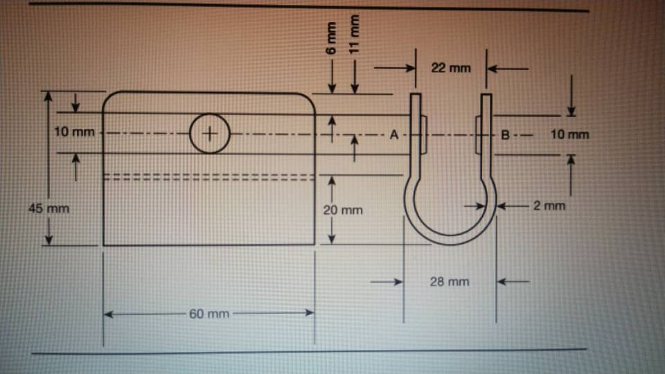 Part 1 Figure 1 provides the details of a bracket | Chegg.com