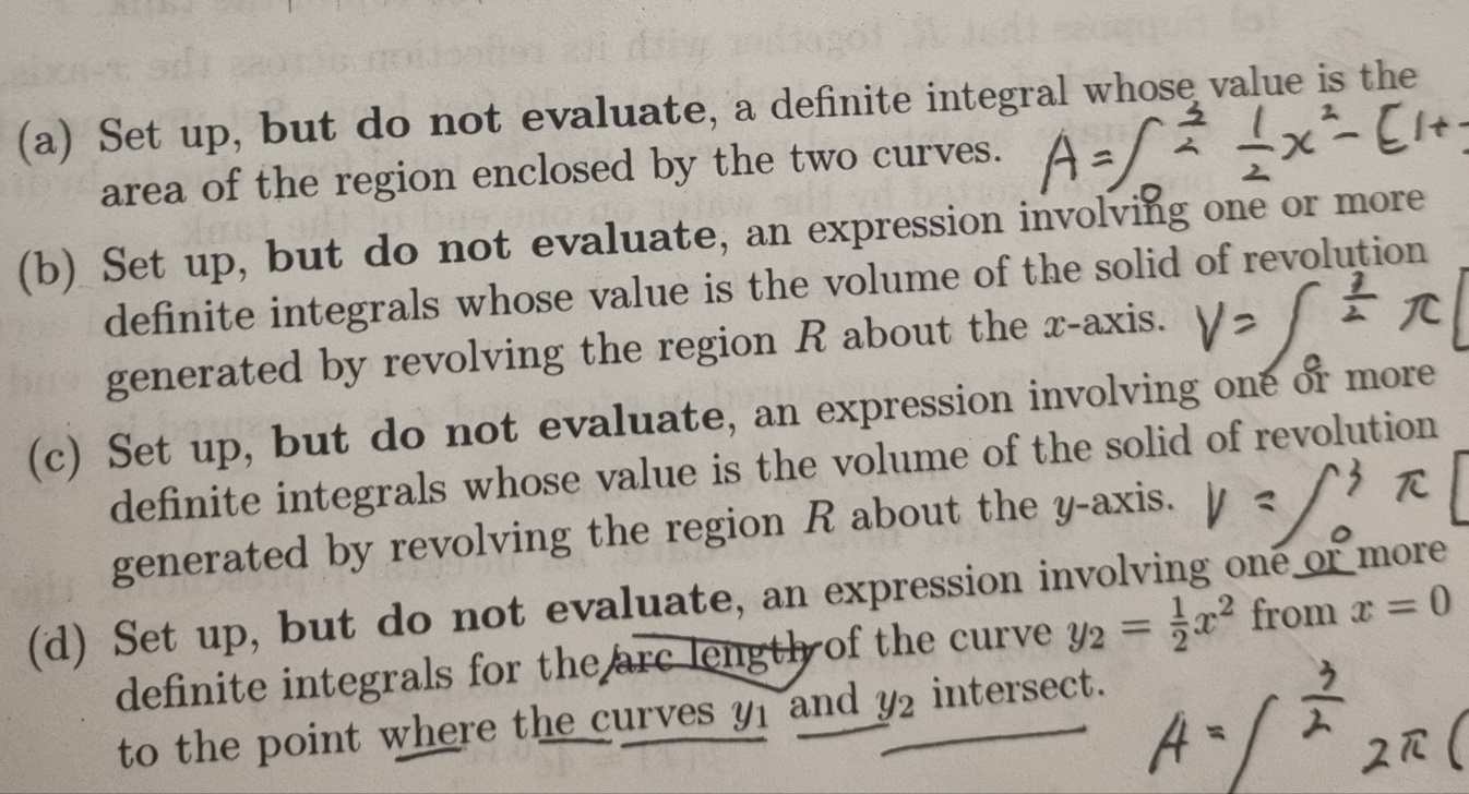 Solved 1. Consider the finite region R that is bounded by | Chegg.com