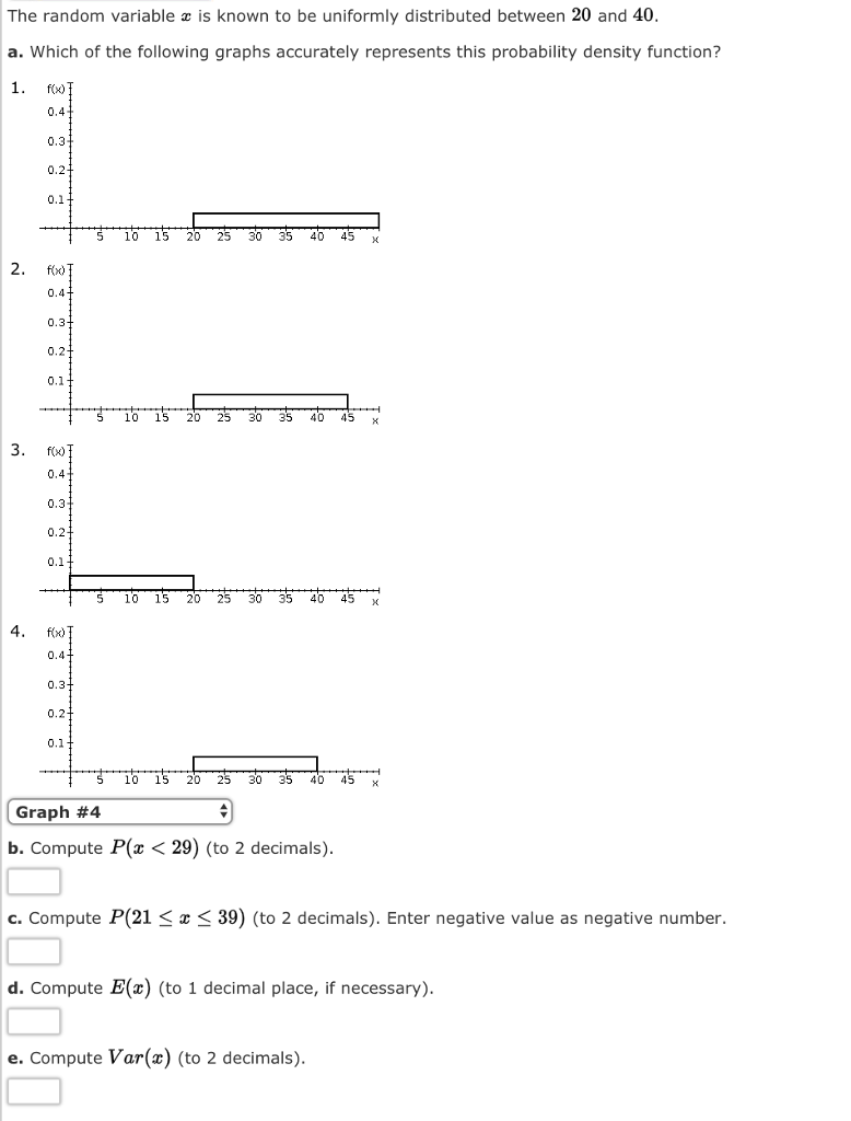 Solved The random variable is known to be uniformly | Chegg.com
