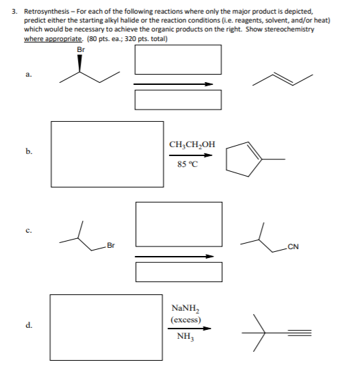 Solved 3. Retrosynthesis - For each of the following | Chegg.com