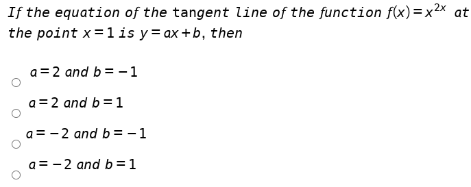 Solved at If the equation of the tangent line of the | Chegg.com