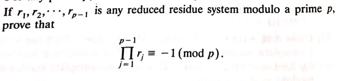 Solved If rı, r 2, ,,p-I IS any reduced residue system | Chegg.com