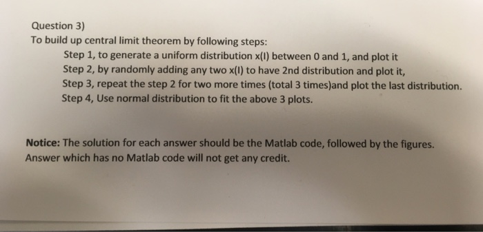 Solved Hello this is a Matlab project for my probability and | Chegg.com