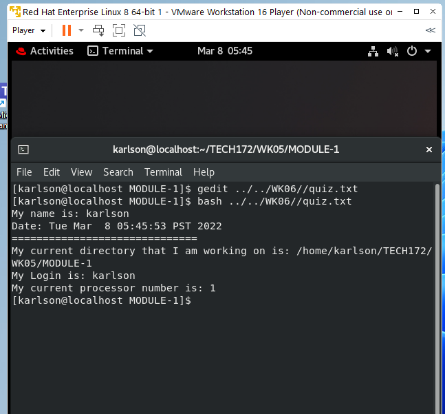 Solved 5) What is the output of the exe script, using long | Chegg.com