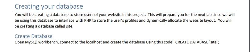 Solved You will be creating a database to store users of | Chegg.com