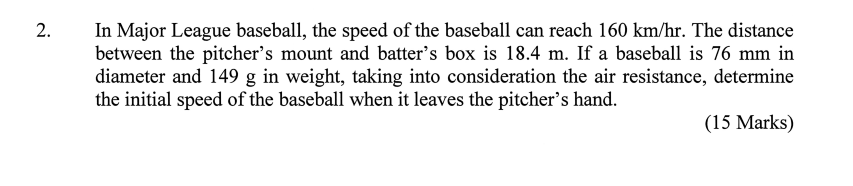 Solved In Major League baseball, the speed of the baseball | Chegg.com