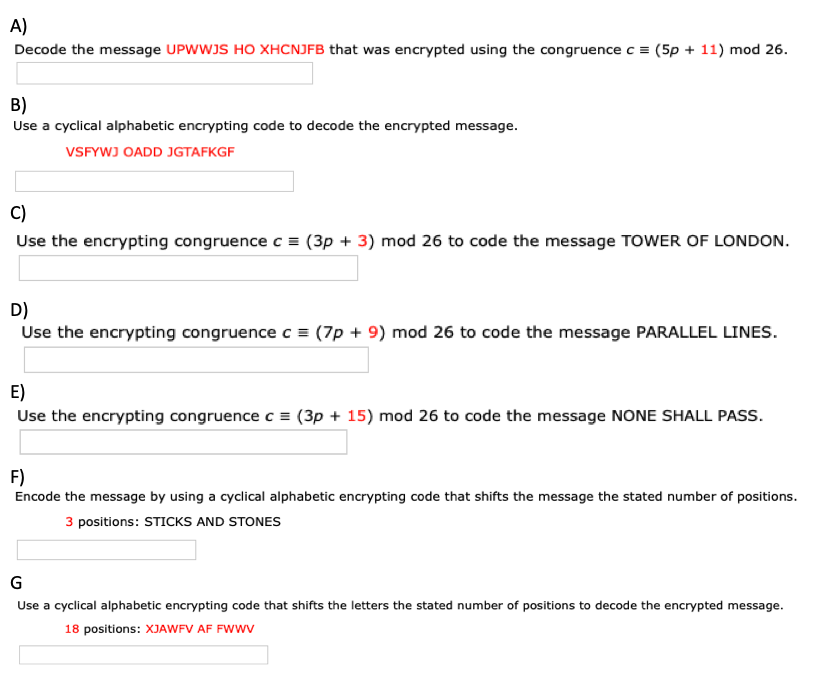 Decode the message UPWWJS HO XHCNJFB that was | Chegg.com