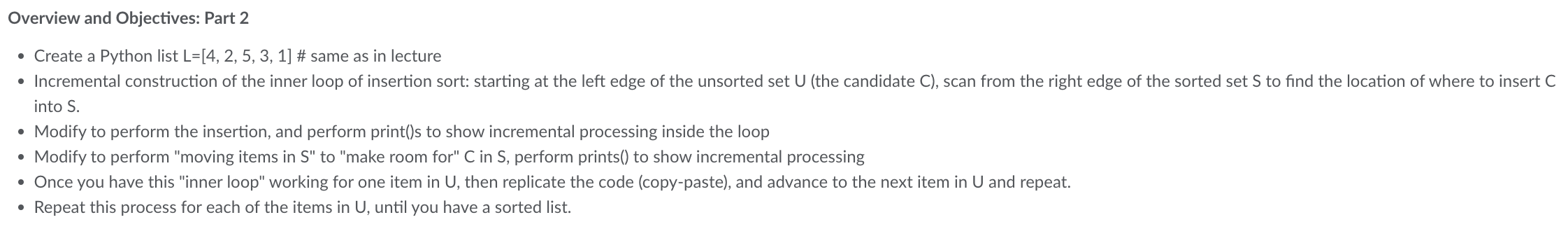 Solved - Overall objective: implementation of a function | Chegg.com