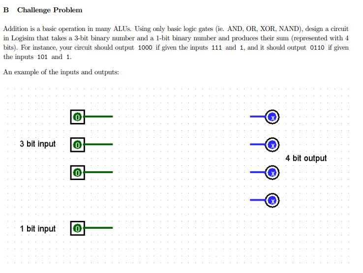 Solved B Challenge Problem Addition is a basic operation in | Chegg.com