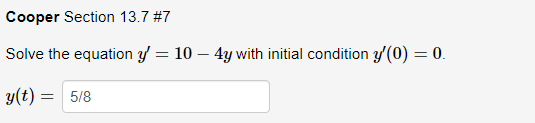 Solved Solve the equation y′=10−4y with initial condition | Chegg.com