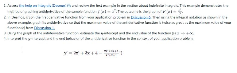 Solved Access the help on integrals (Desmos) 6 ﻿and review | Chegg.com