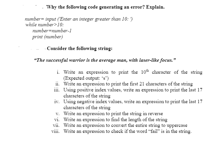 Solved Why the following code generating an error? Explain. | Chegg.com