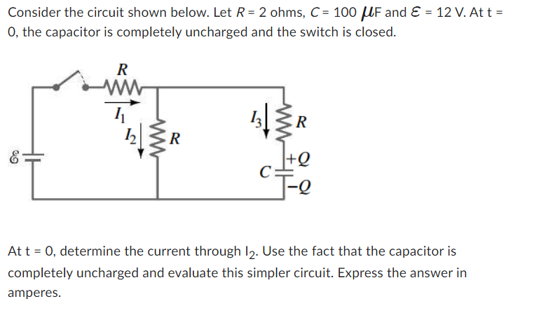 Solved Consider the circuit shown below. Let R=2 ﻿ohms, | Chegg.com