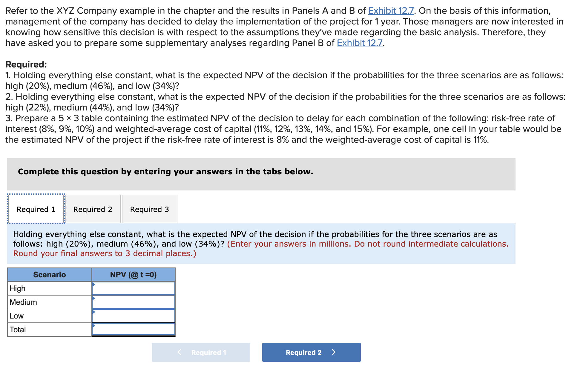 Refer to the XYZ Company example in the chapter and | Chegg.com