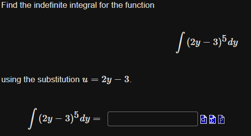 Solved Find the indefinite integral for the function \\[ | Chegg.com