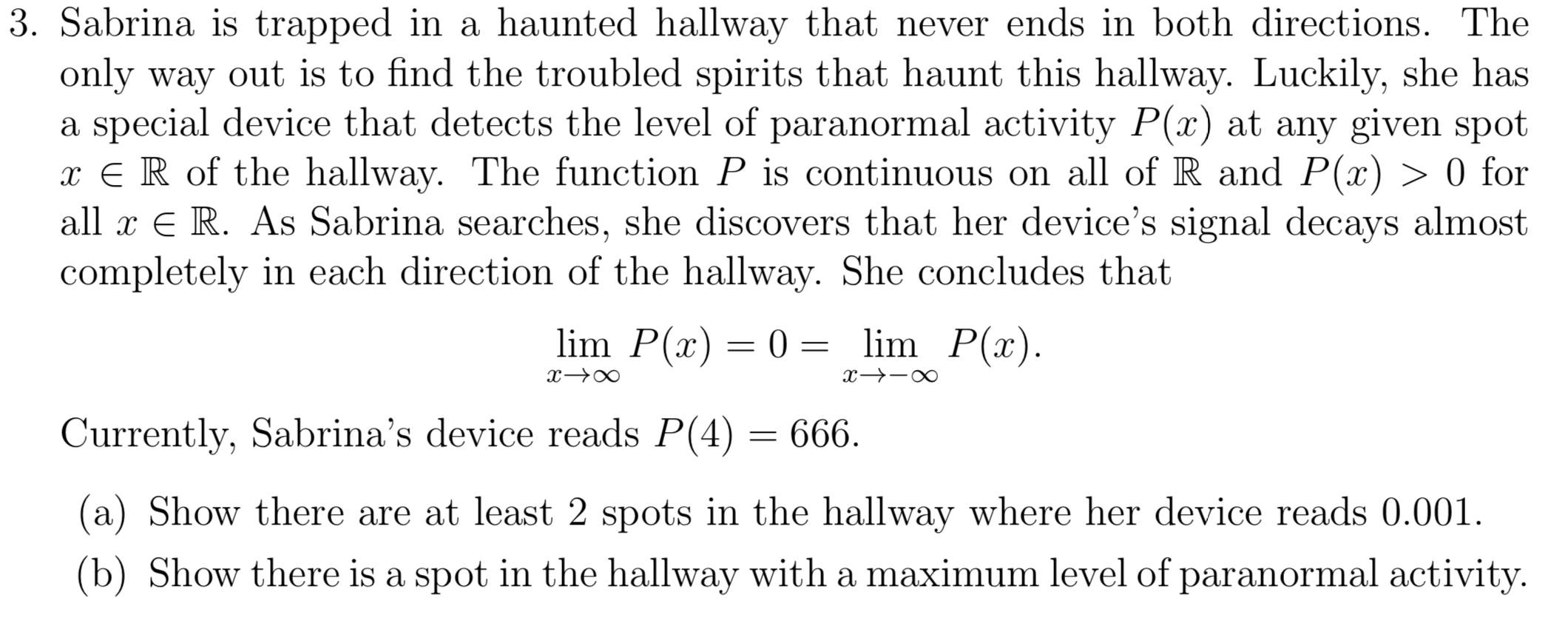 Prove a) using IVT and b) using EVT. You can use | Chegg.com