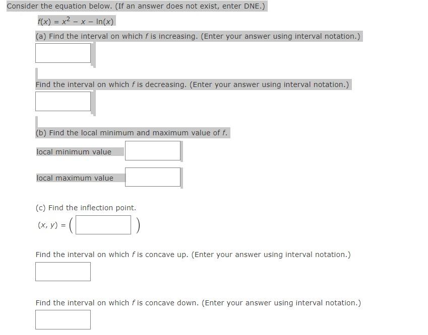 Solved der the equation below. (If an answer does not exist, | Chegg.com