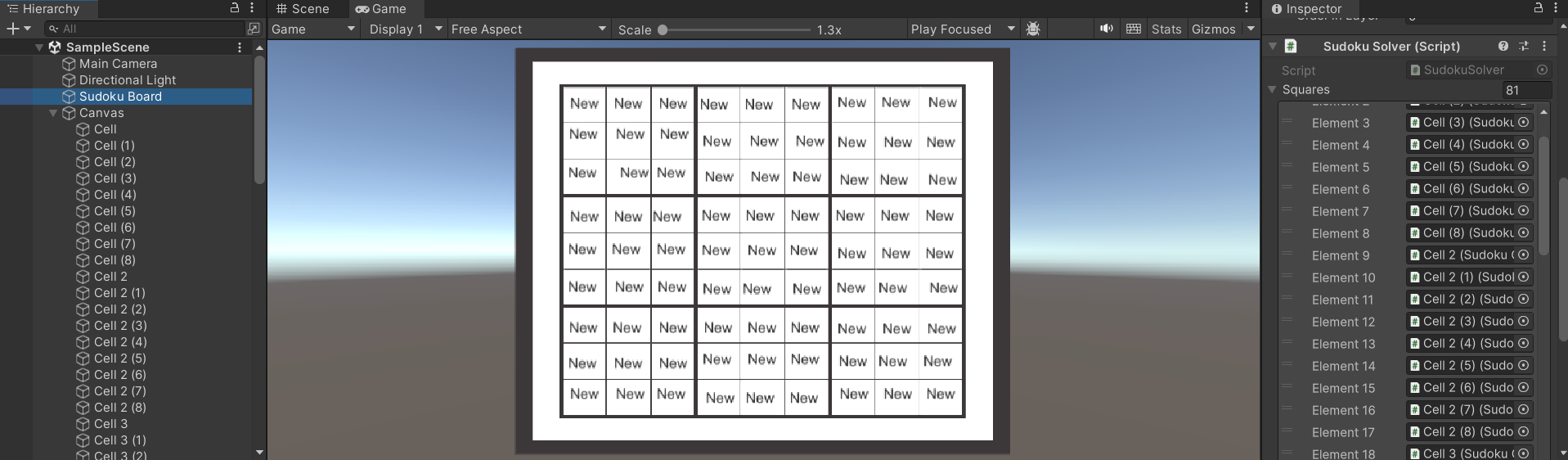 Solved ASSISTANCE! I am trying to make a Sudoku Solver for | Chegg.com