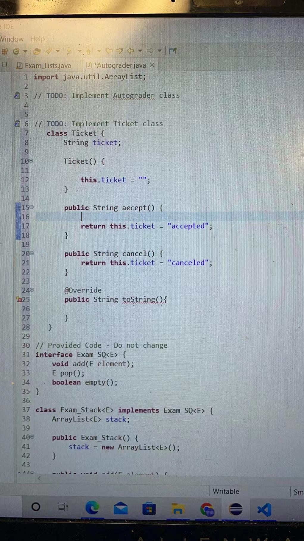 Solved You will add 2 classes, Ticket and Autograder. Task | Chegg.com