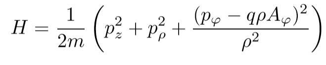 Solved Find the Hamiltonian for a charged particle in | Chegg.com